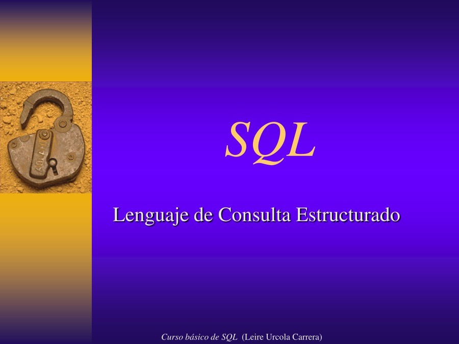 PDF de programación - SQL Lenguaje de Consulta Estructurado